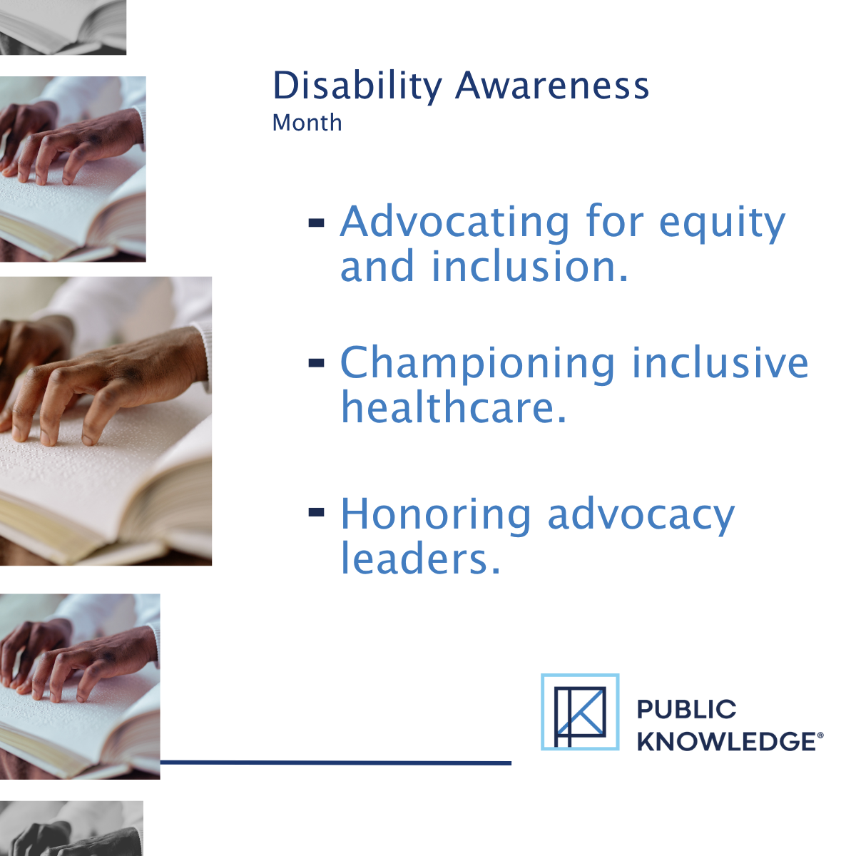 Disability Awareness Month - Public Knowledge